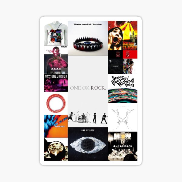 "one ok rock poster " Sticker for Sale by JSCPanda | Redbubble