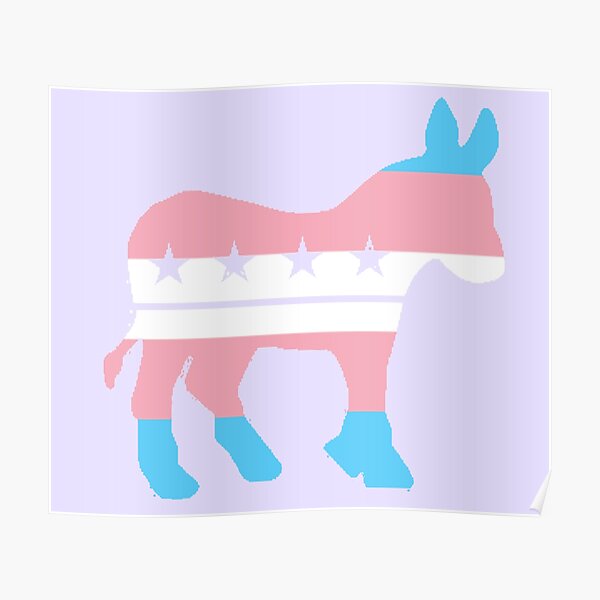 "Trans Democrat" Poster for Sale by Identi-T | Redbubble