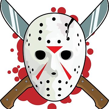 "Jason's mask" Sticker for Sale by chuck-ramos | Redbubble
