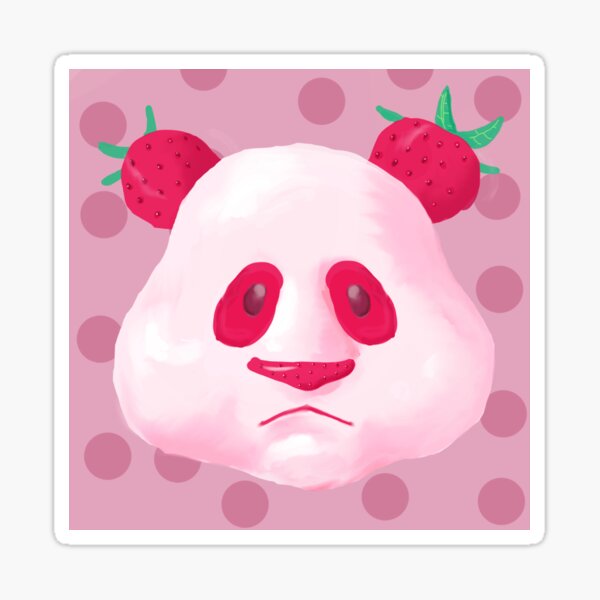 "Strawberry Panda" Sticker for Sale by opiumpansy | Redbubble