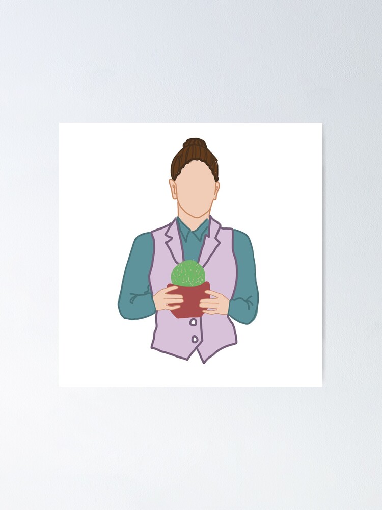 "Here You Go! (Janet with a cactus)" Poster for Sale by elisebelize ...