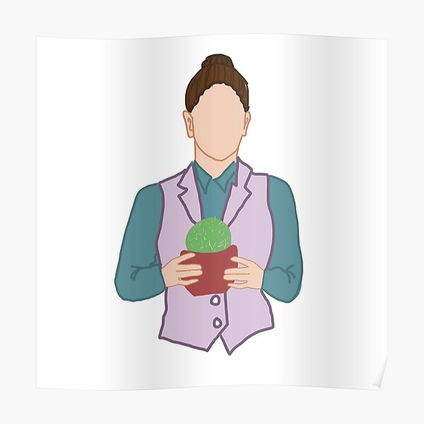 "Here You Go! (Janet with a cactus)" Poster for Sale by elisebelize ...