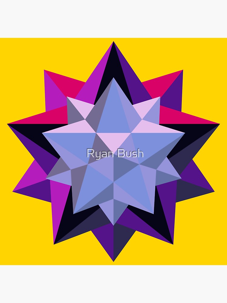 "Low Poly Explosion" Sticker for Sale by ryanbdesign | Redbubble