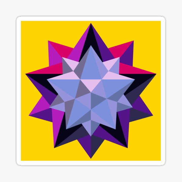"Low Poly Explosion" Sticker for Sale by ryanbdesign | Redbubble