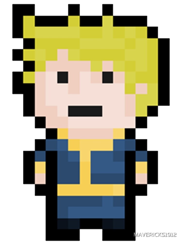 "8-Bit Pixel Vault Boy" Art Print by MAVERICKS1912 | Redbubble
