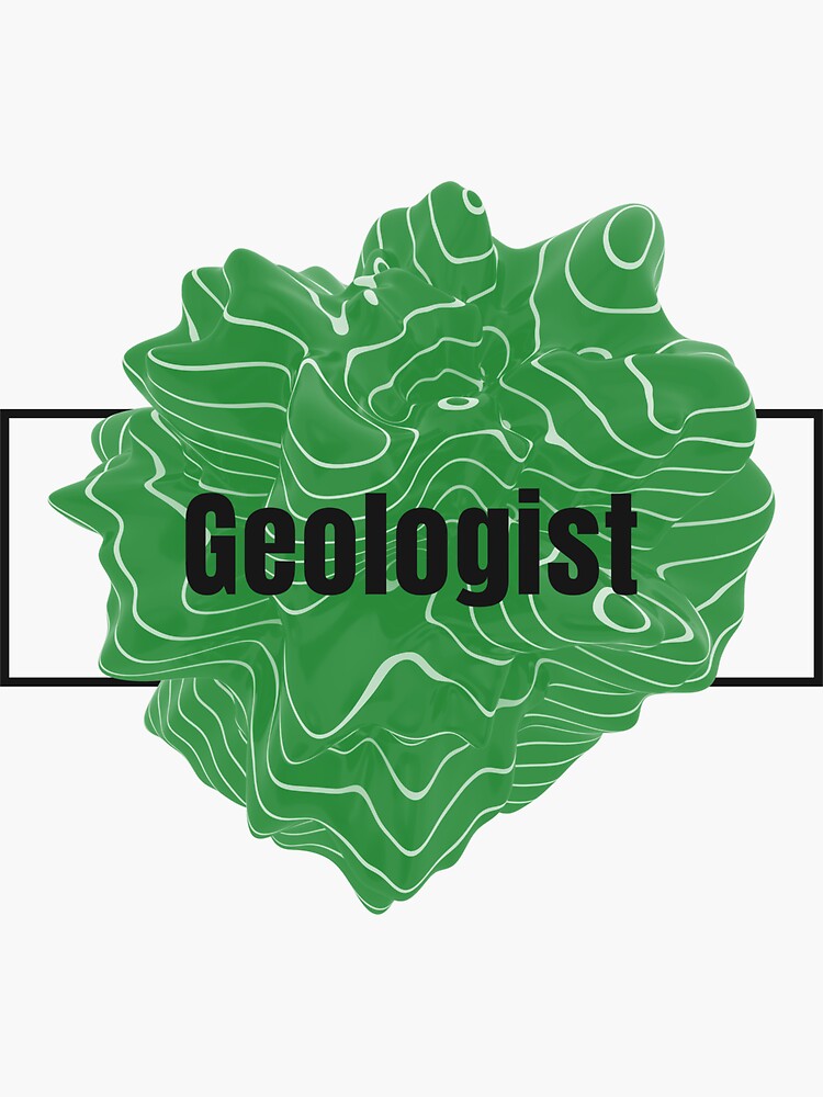 "Geologist" Sticker by Cascade-Shirts | Redbubble