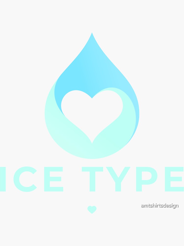 "Ice Type" Sticker for Sale by amtshirtsdesign | Redbubble