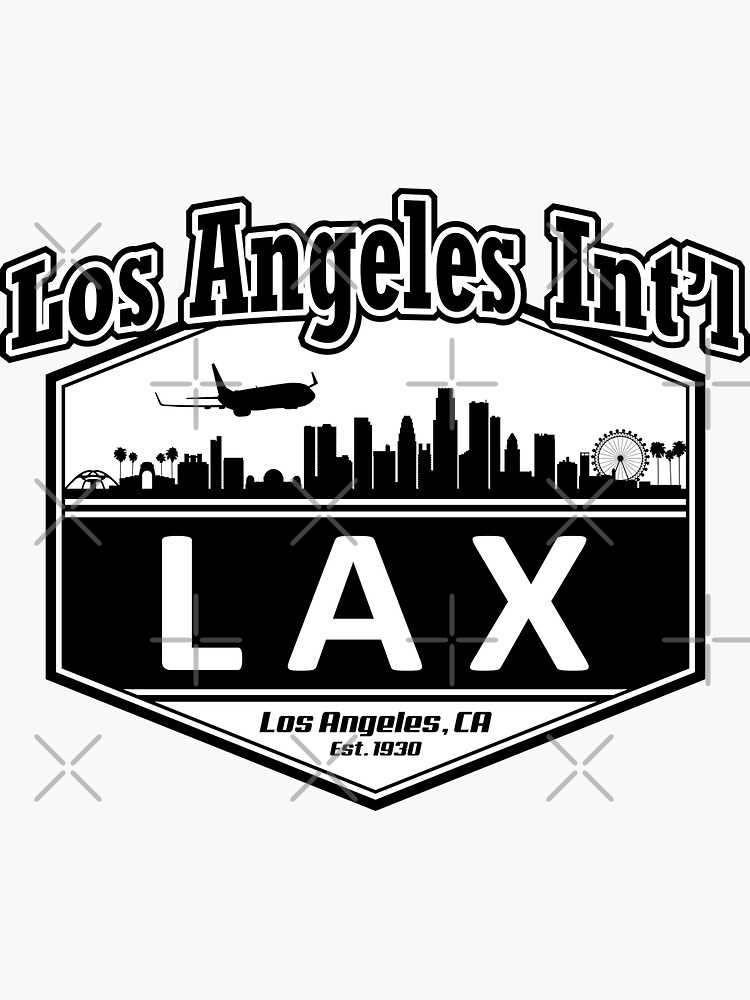 "Los Angeles International Airport Code" Sticker for Sale by Tundra300 ...