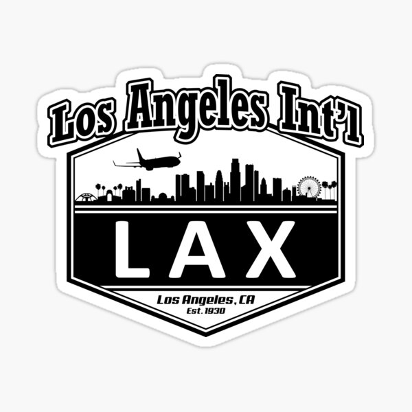 "Los Angeles International Airport Code" Sticker for Sale by Tundra300 ...
