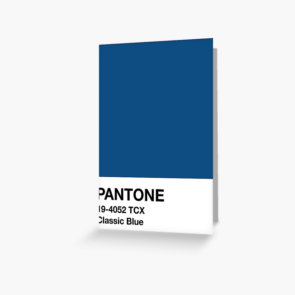 "Pantone Classic Blue 19-4052 TCX" Greeting Card for Sale by ...