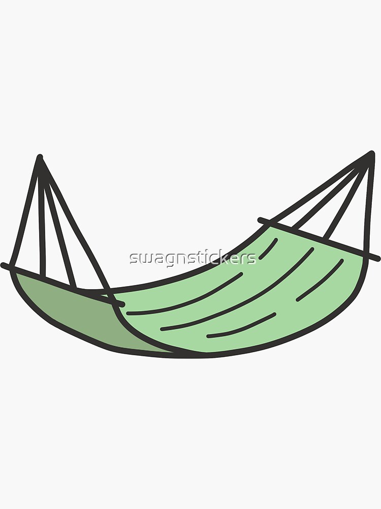 "green hammock" Sticker for Sale by swagnstickers | Redbubble