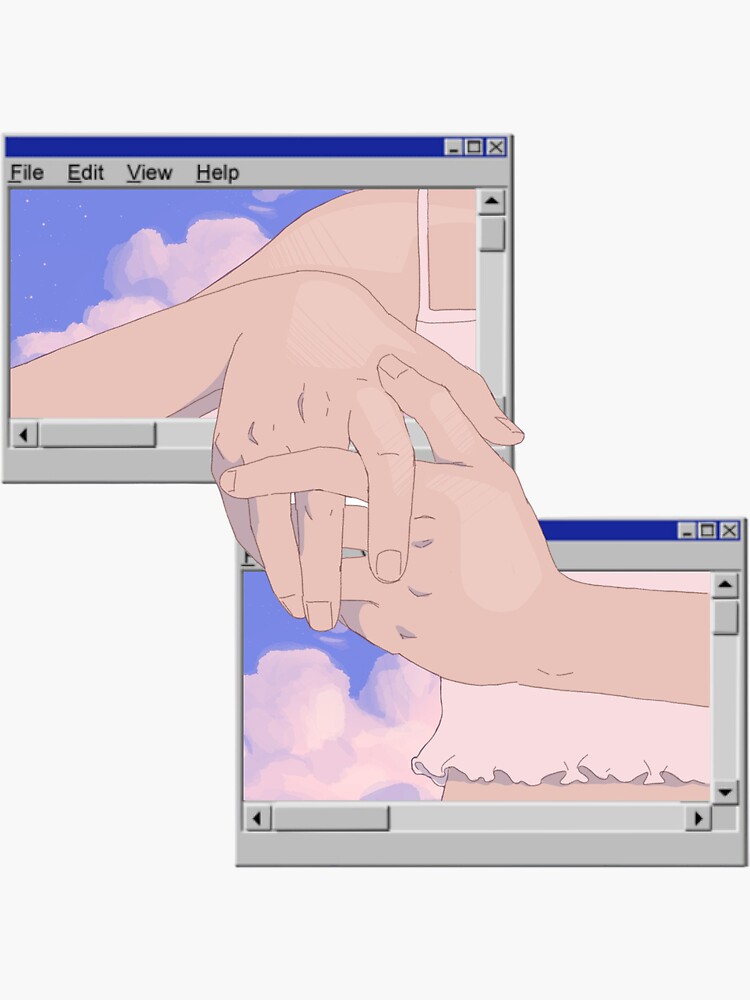 "y2k retro hands" Sticker for Sale by ReeveDesigns | Redbubble