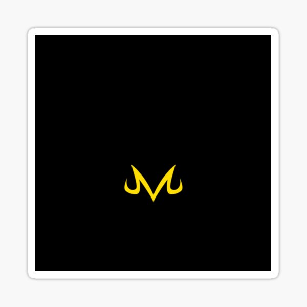 "Dragon ball majin vegeta logo gold " Sticker for Sale by Mattingame ...