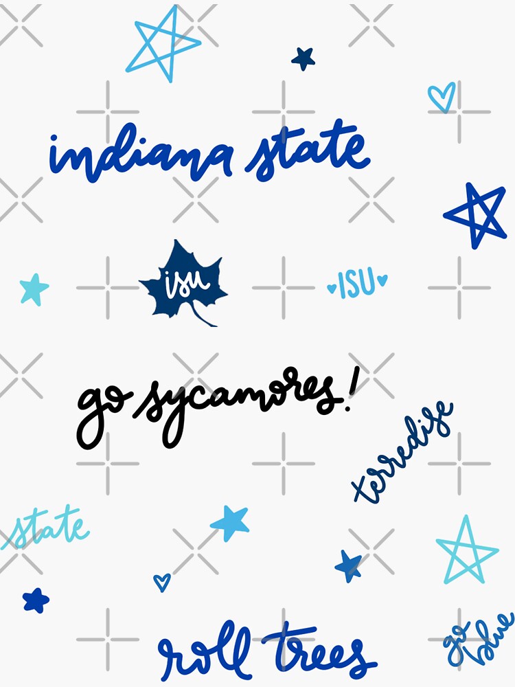 "Indiana State Sticker Pack" Sticker for Sale by staceygall | Redbubble