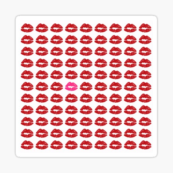 "Kisses Kiss Prints" Sticker by jenaardell | Redbubble