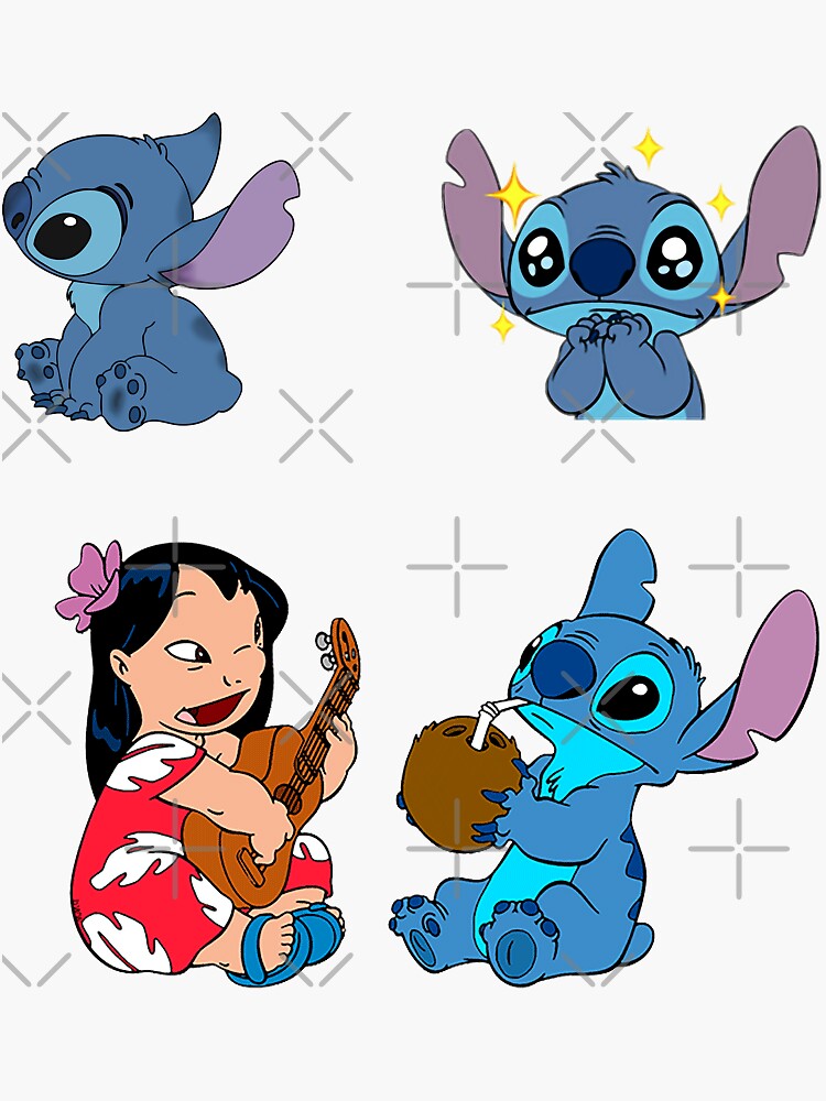 "Lilo and Stitch Sticker Pack" Sticker by audraa | Redbubble