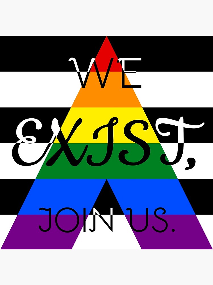 "We Exist, Join Us. - Pride Flag Design - Ally/LGBTQ+ Community" Art ...