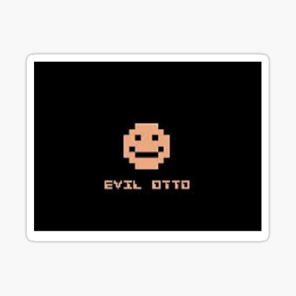"EVIL OTTO" Sticker by TRIPPERAESTHETI | Redbubble