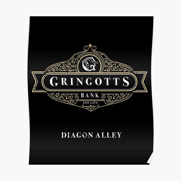 "Gringotts Bank " Poster for Sale by w1ckerman | Redbubble