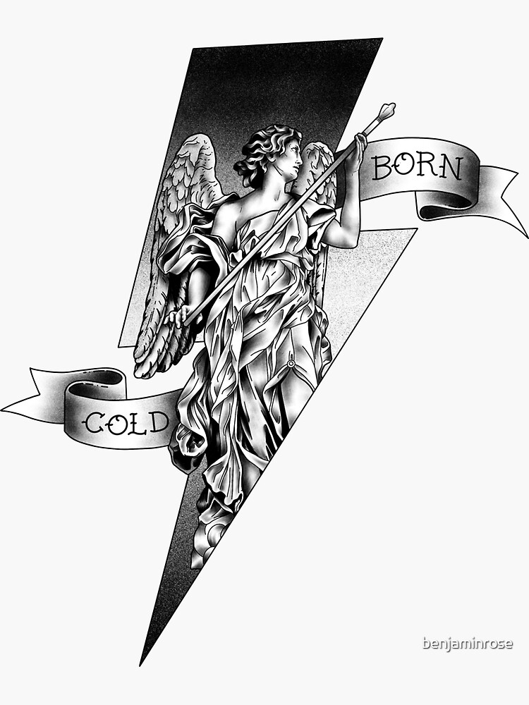 "Born Cold" Sticker for Sale by benjaminrose | Redbubble