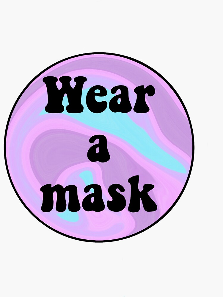 "Wear a mask" Sticker by planeandsimple | Redbubble