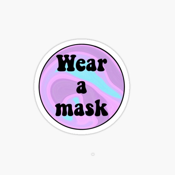 "Wear a mask" Sticker by planeandsimple | Redbubble