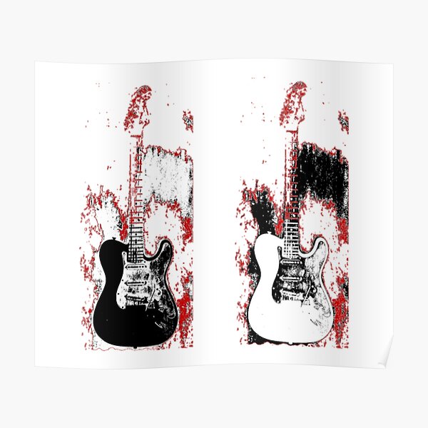 "Siamese Guitar" Poster for Sale by DnTheory | Redbubble