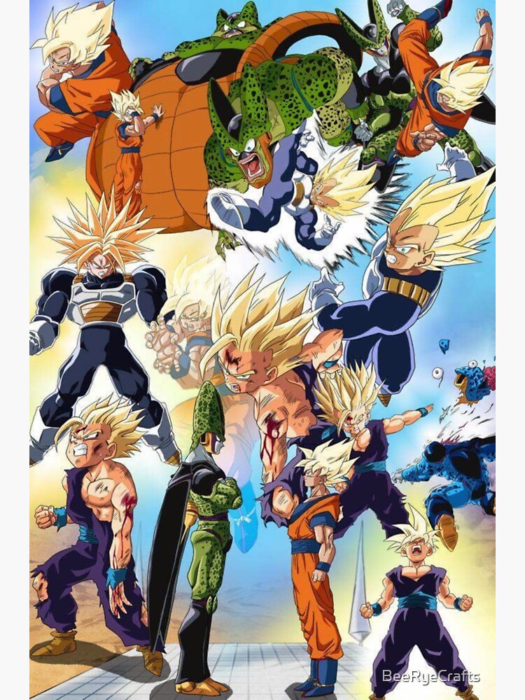 "Dragon Ball Z - Cell Games" Sticker for Sale by BeeRyeCrafts | Redbubble