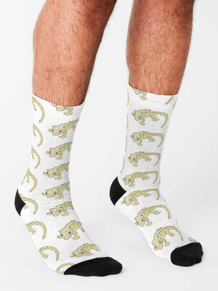 "Super Dalmation Crested Gecko" Socks by taylorrowan | Redbubble