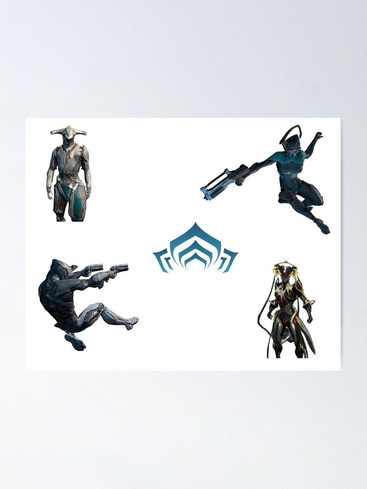 "Warframe sticker pack" Poster for Sale by Gaming-Dude | Redbubble
