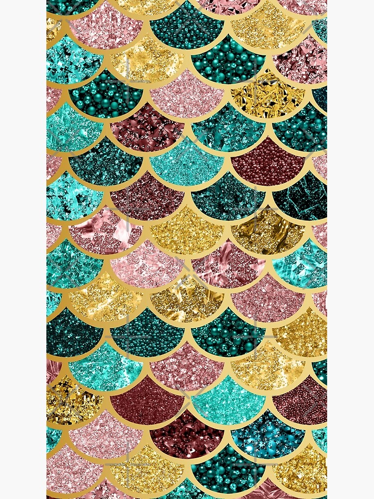"PRETTY MERMAID PATTERNS MERMAID SCALES FACE MASK MERMAID SCALES PHONE ...