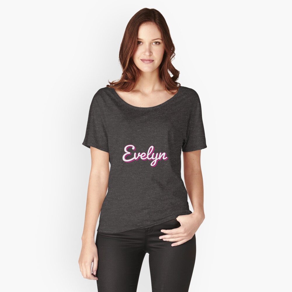 "Evelyn - Baby Girl Name" Sticker for Sale by 1PointlessPeach | Redbubble