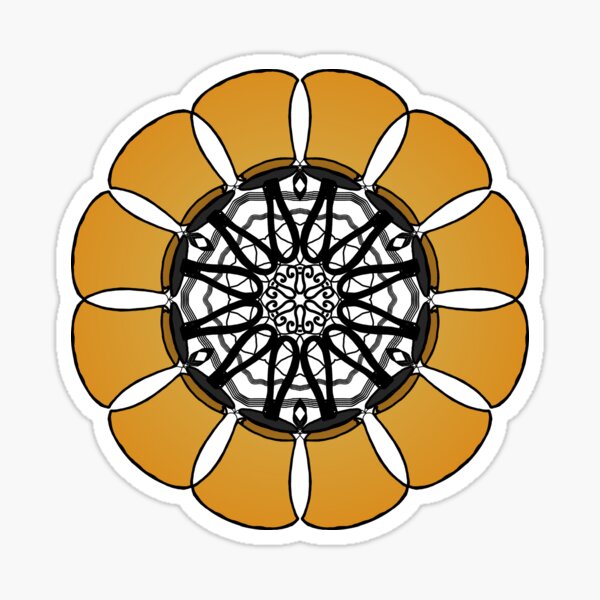 "Handbell Mandala" Sticker by HappyThoughts85 | Redbubble