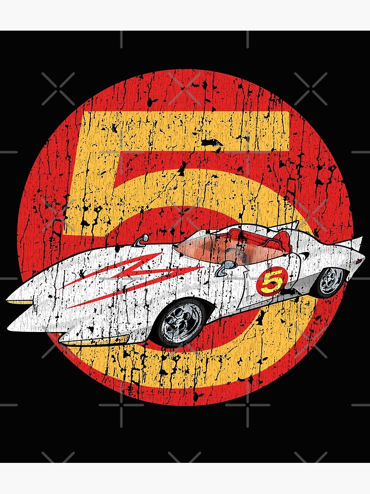 "Mach 5 Distressed Vitage" Poster for Sale by romboshirt | Redbubble