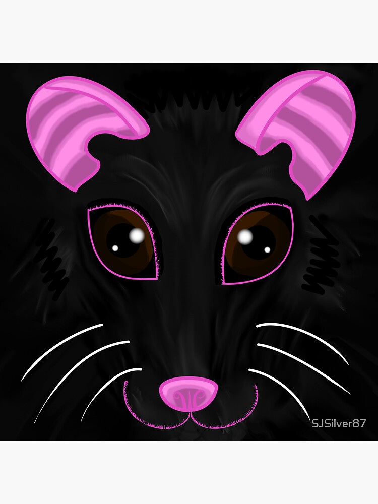"Black Rat" Sticker for Sale by SJSilver87 | Redbubble