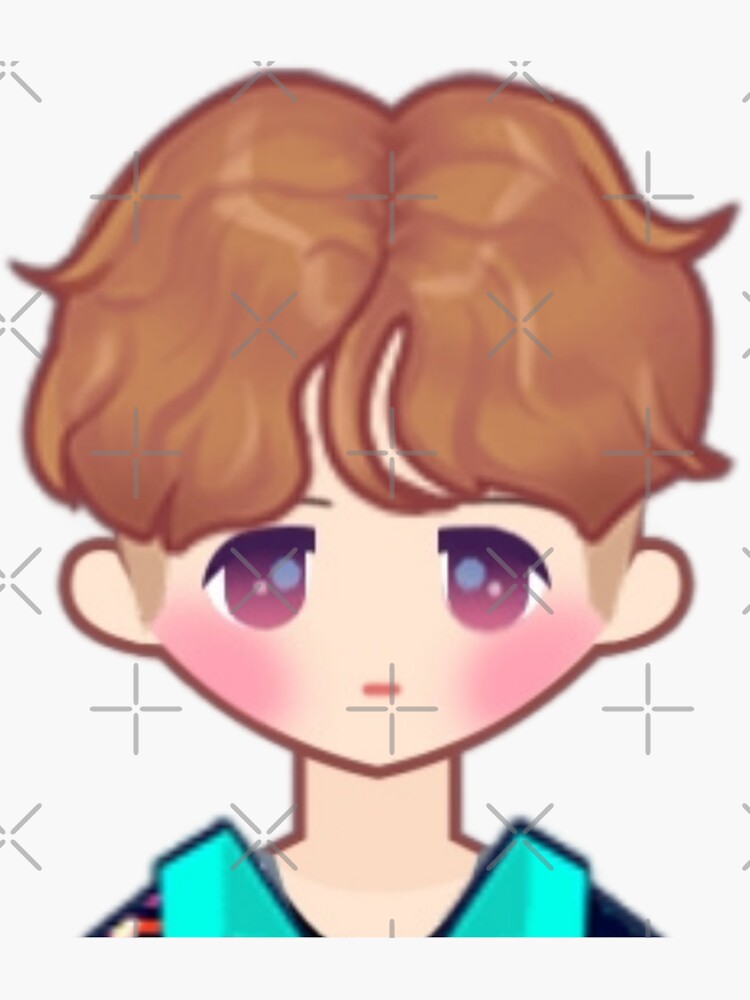 "K-POP BTS Member J-Hope Cartoon Design" Sticker by OnlineKpop | Redbubble