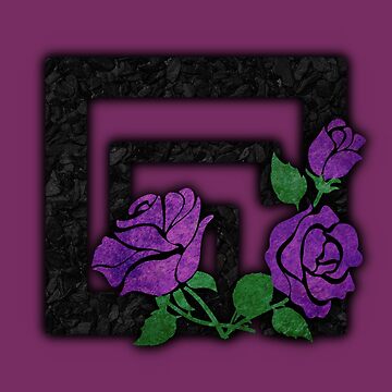 "Acéphale Flowers and Symbol" Sticker for Sale by red-flood-mod | Redbubble