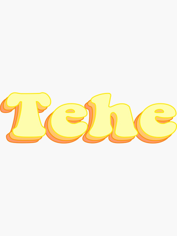 "Tehe quote" Sticker by emilyeeet | Redbubble