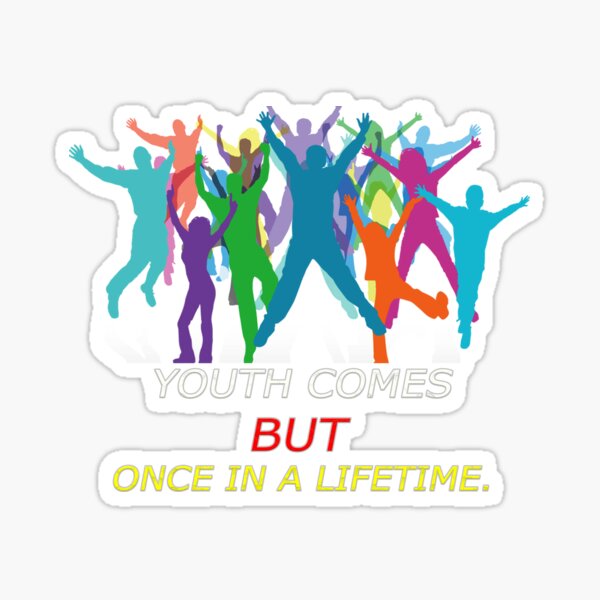 "international-youth-day " Sticker for Sale by saad3663 | Redbubble