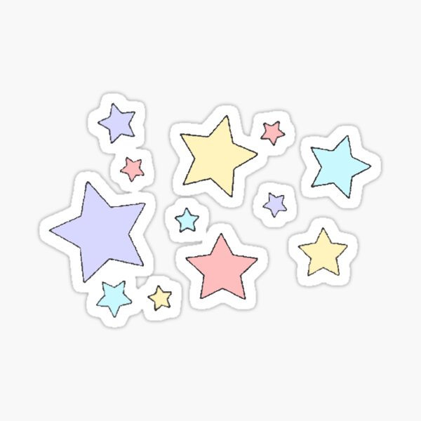 "PASTEL STARS" Sticker by stickersbymil | Redbubble