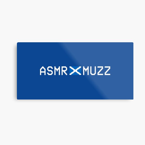 "ASMR MUZZ VHS FONT Scotland Logo" Metal Print for Sale by AsmrMuzz ...
