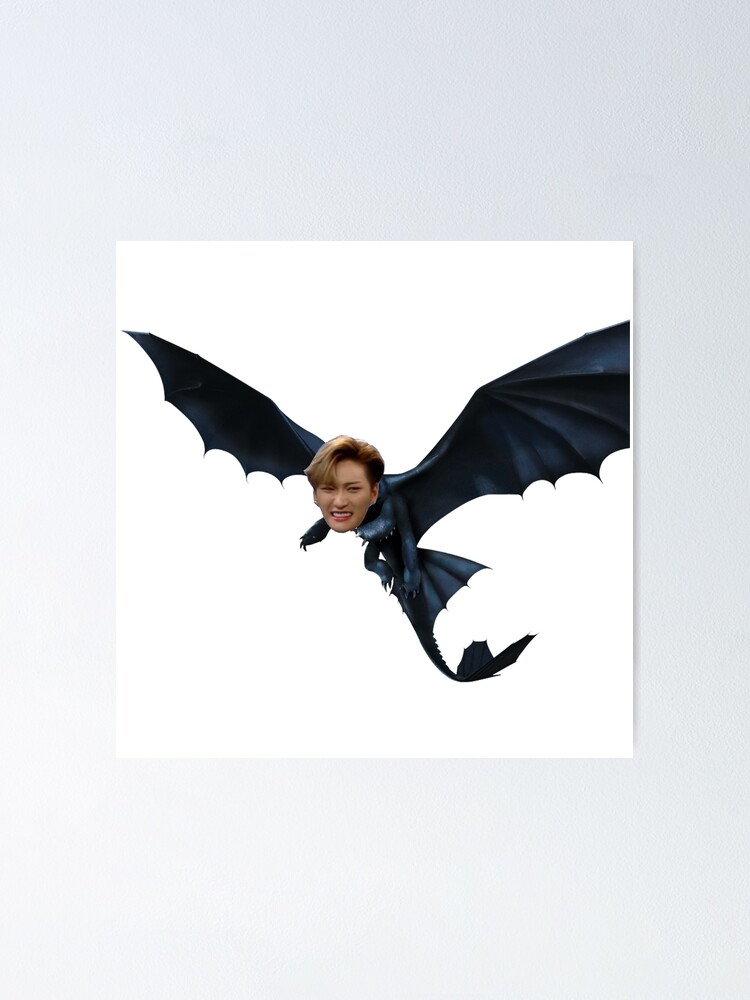"Seonghwa Toothless Dragon" Poster by Xiaorii | Redbubble