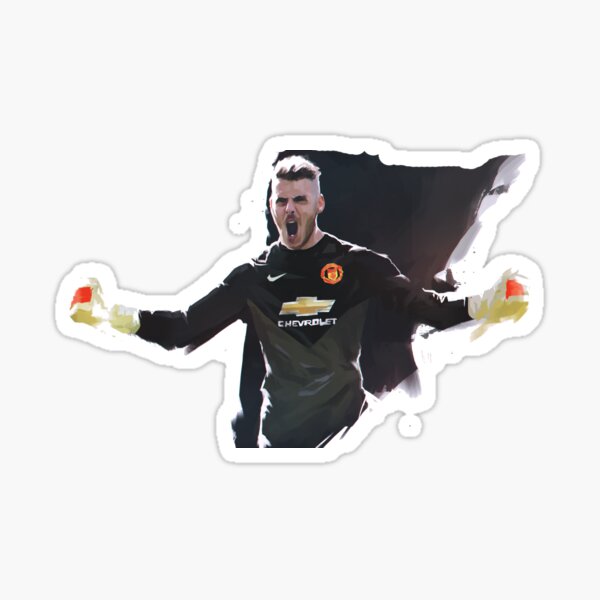 "De Gea Illustration" Sticker by t1ngt0ng | Redbubble