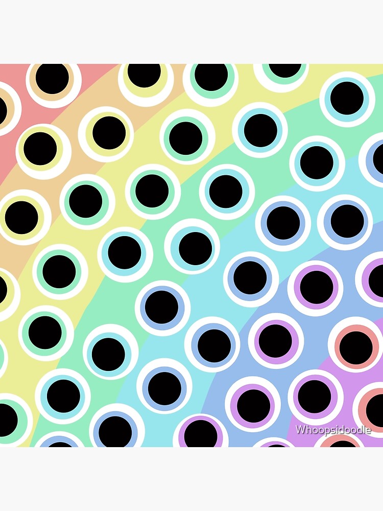 "Pastel Rainbow with Big Polka Dots #2" Poster for Sale by ...