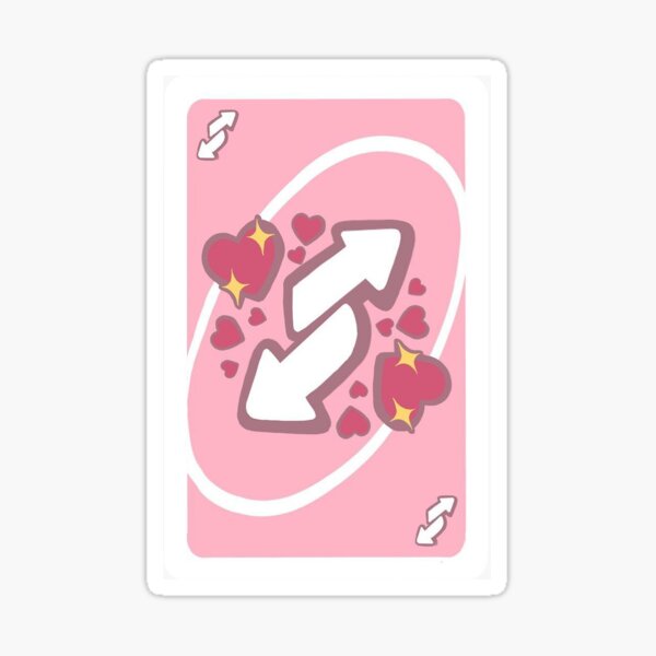 "Uno reverse card" Sticker for Sale by PsychedelicCake | Redbubble