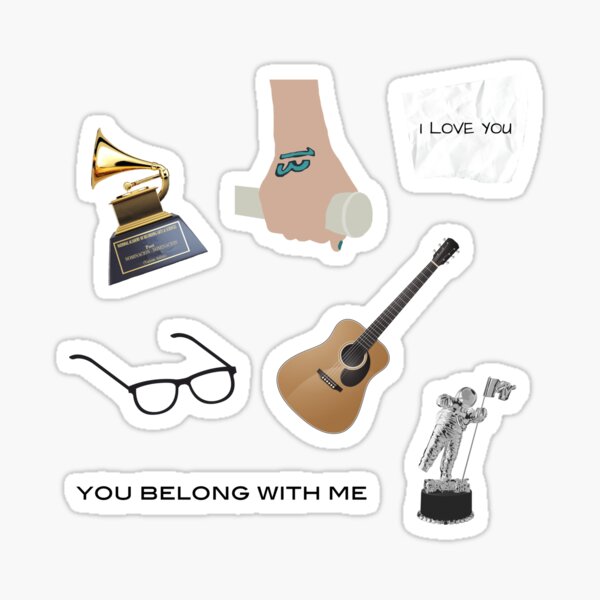 "Fearless Sticker Pack - Taylor Swift" Sticker for Sale by bombalurina ...