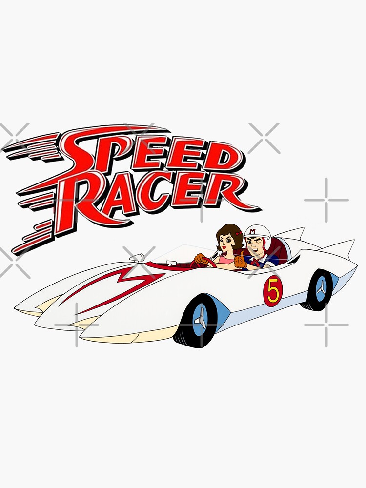Pegatina «Dibujos animados de TV vintage Speed Racer» de ...