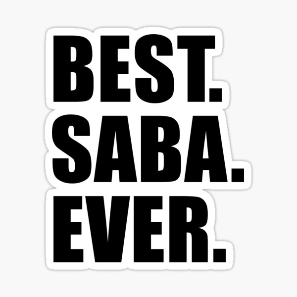 "Best Saba Ever Jewish Grandfather" Sticker for Sale by jaycartoonist ...