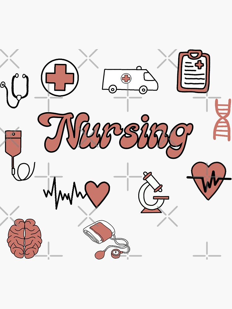 "Nursing Major Design Pack" Sticker for Sale by ehalverson101 | Redbubble