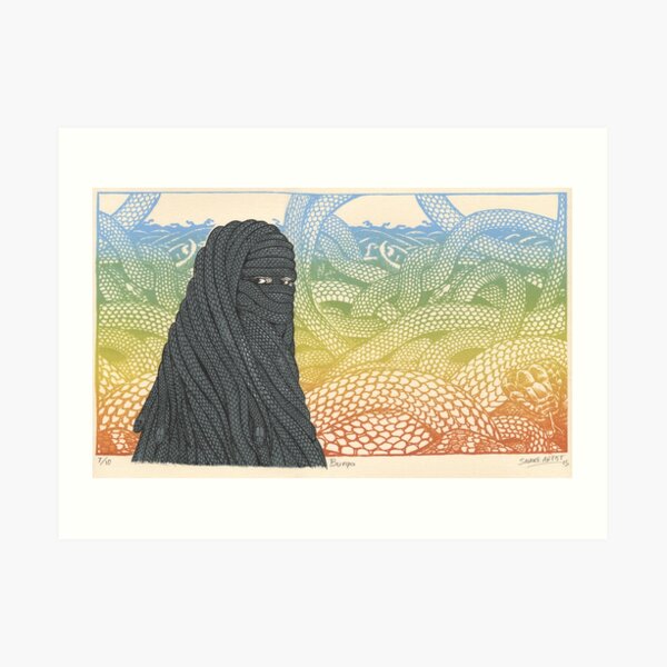 "Burqa" Art Print for Sale by SnakeArtist | Redbubble